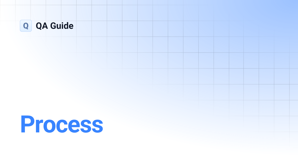 Process | QA Guide